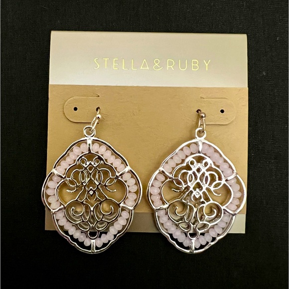Stella & Ruby | Jewelry | 32 New Stella Ruby Silver Earrings Oval Open ...